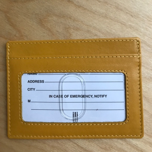 Ili | Accessories | Leather Id Card Wallet With Rfid | Poshmark